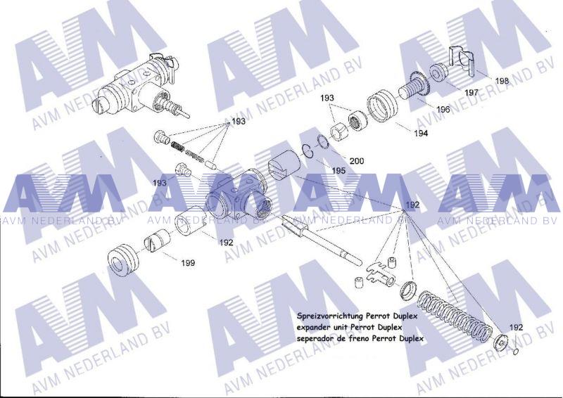 Expander unit Wabco Simplex repair kit 14352034 Wabco | 14352034|4